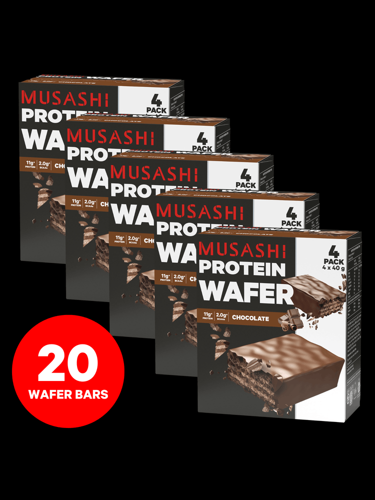 Protein Wafer Bar Multipacks x 5 (Total 20 Bars) – Musashi