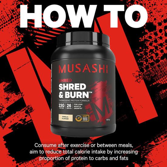 Shred & Burn Protein Powder – Musashi